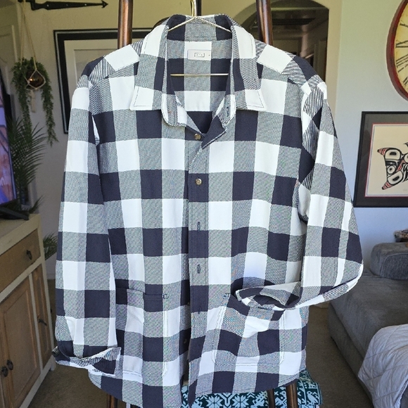 AYR | Jackets & Coats | Ayr The Dive Holstein Black And White Checkered ...